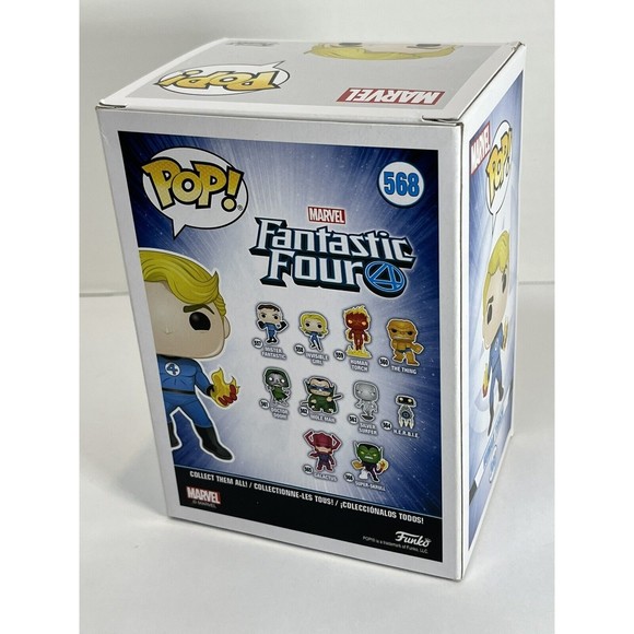 Funko | Toys | Funko Pop Marvel Fantastic Four Human Torch 568 Glow In ...